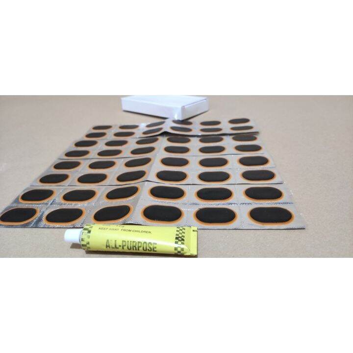 48 pcs Vulcanizing tire patch with free 12mg adhesive | Lazada PH