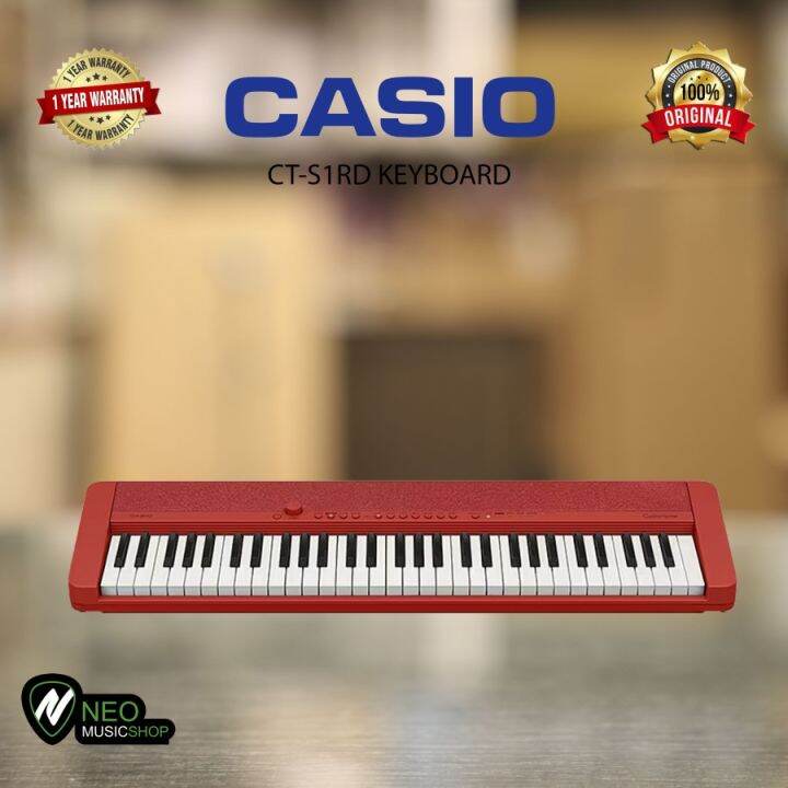 Casio CT-S1RD Red Keyboard Casiotone | Lazada Indonesia