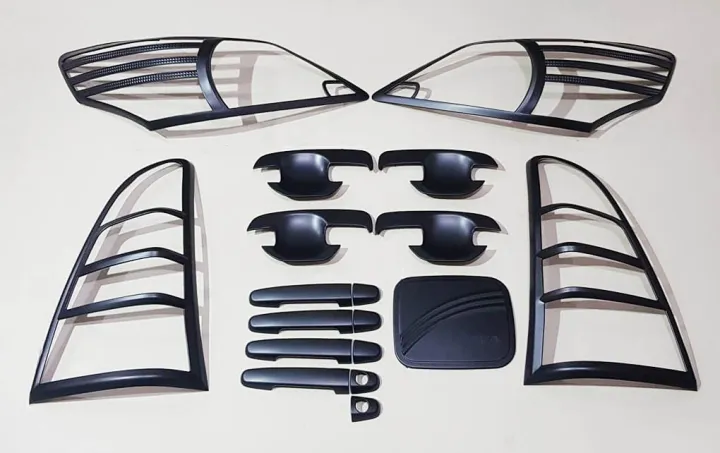 Combo Set Garnish for Toyota Innova 2012 to 2015 Matte Black | Lazada PH