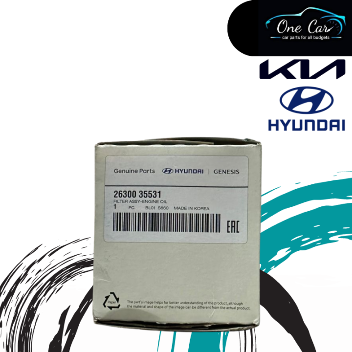 Oil Filter Hyundai SANTA FE 2.4 DM -Original (26300-35531) | Lazada