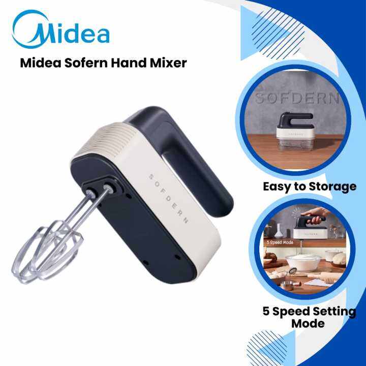Midea Brand (Sofern) Hand Mixer 125W - 5 Speed Settings/ HR3705 ...