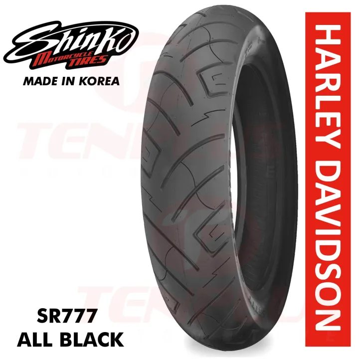 Shinko Motorcycle Tires SR777 ALL BLACK 130/90B16 Front TL | Lazada PH