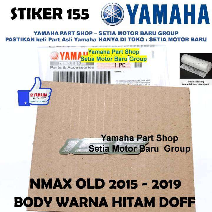 Logo Stiker 155 2DP 40 Motor Nmax N Max Old Lama Body Warna Hitam Doff ...