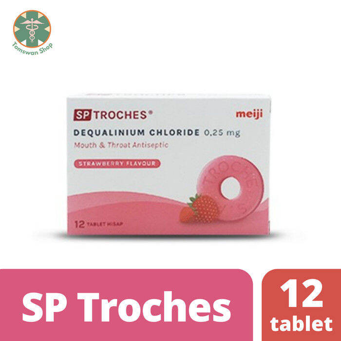 SP Troches Meiji Rasa Strawberry Obat Mulut 12 tablet | Lazada Indonesia