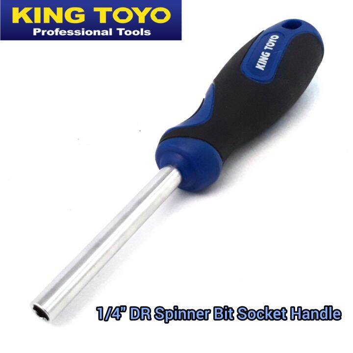 King Toyo 1/4Inch DR Spinner Bit Socket Handle For Automotive And ...