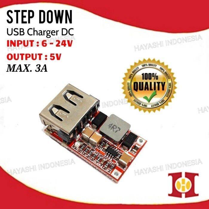 DC Step Down USB 6V 24V ke 5V 3A Modul Converter | Lazada Indonesia