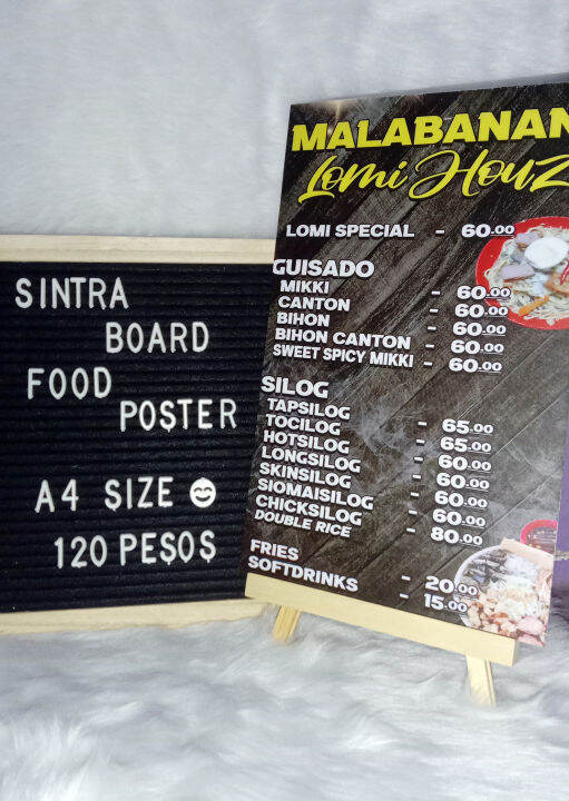 Sintra Board with Stand A4 Size | Lazada PH