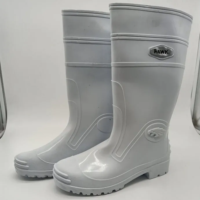 Rainboots HAWK Brand Heavy Duty High Cut Boots WHITE | Lazada PH