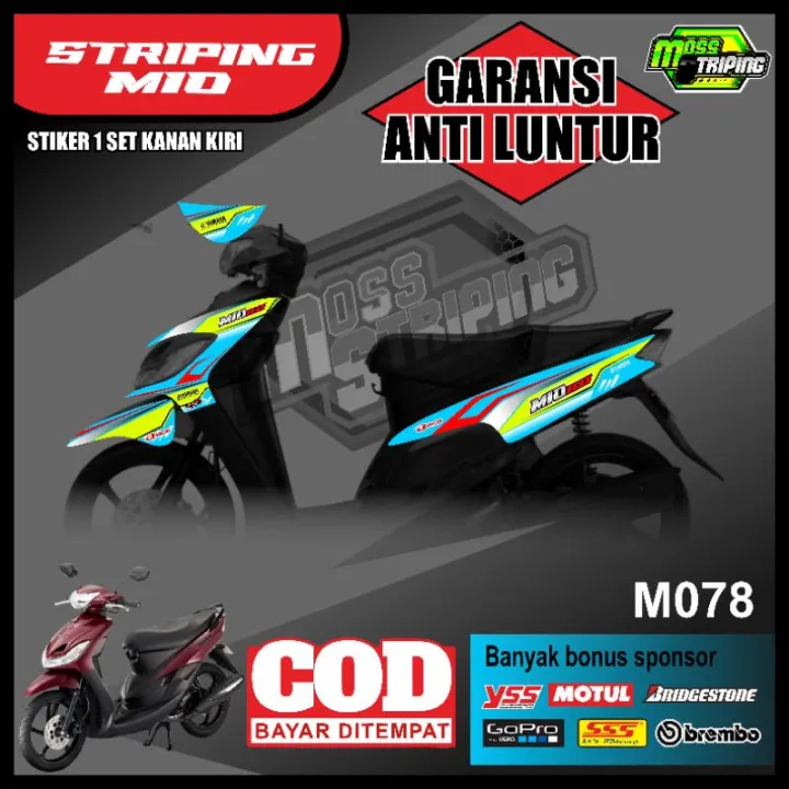 Stiker Sticker MIO SPORTY , MIO SMILE , MIO 110 CC / sticker setiker ...