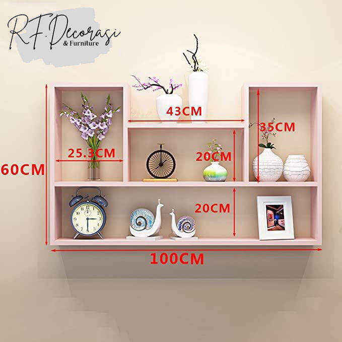 RAK DINDING JUMBO PERSEGI PANJANG RAK GANTUNG MINIMALIS TERLARIS RAK ...