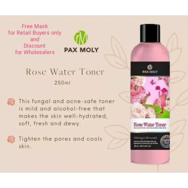 Pax Moly Rose Toner with FREEBIES | Lazada PH