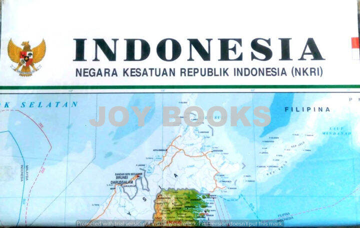 PETA INDONESIA (NKRI) LIPAT / LEMBARAN / MAP INDONESIA | Lazada Indonesia