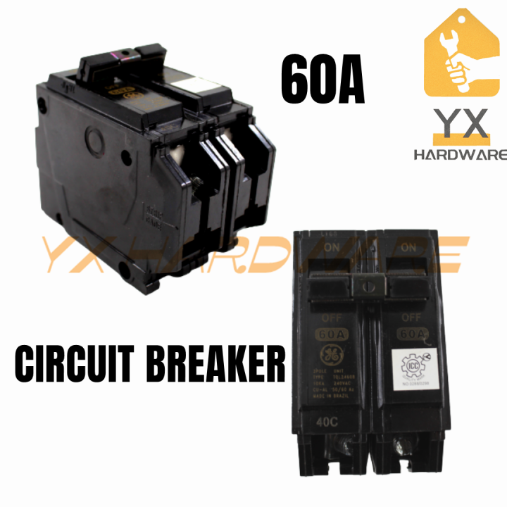 Miniature CIRCUIT BREAKER 60A 2-POLES DIN RAIL TYPE | Lazada PH