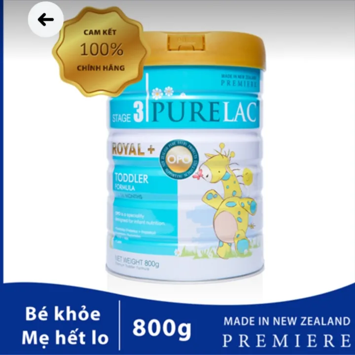 Sữa bột công thức PureLac Royal+ (Stage 3) hộp 800gr cho bé từ 12 dến ...