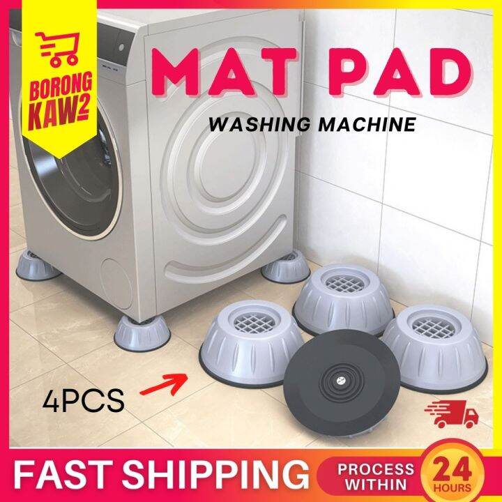 4 PCS Washing Machine Mat Pad Anti-slip And Noise-reducing Heightening ...