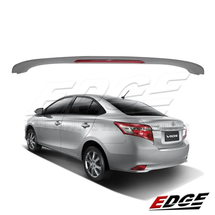 Toyota Vios 2013-2018 (3rd Gen) Unpainted Spoiler w/ Brake Light ...