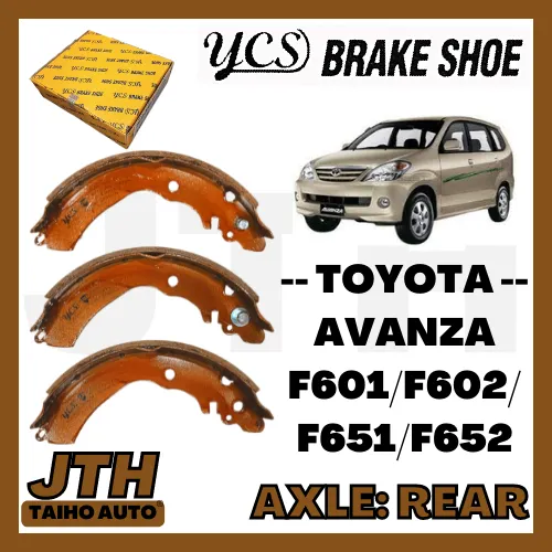 TAIHOAUTO YCS Brake Shoe Toyota Avanza Brake Shoe Avanza Rear Brake ...