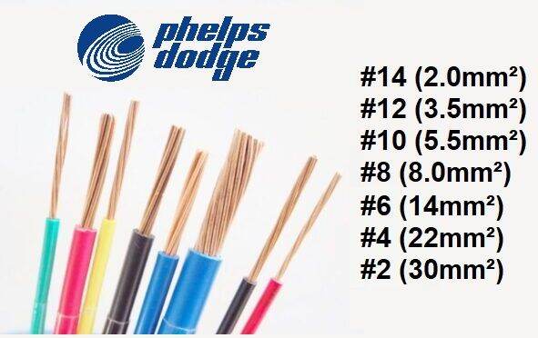 Phelps Dodge No.14/ 12/ 10/ 8/ 6/ 4/ 2 THHN/THWN-2 Stranded (PER METER) | Lazada PH