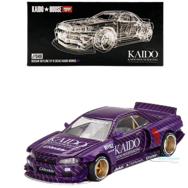 Mini GT Nissan Skyline GT-R (R34) Kaido Works V1 - Ungu | Lazada Indonesia