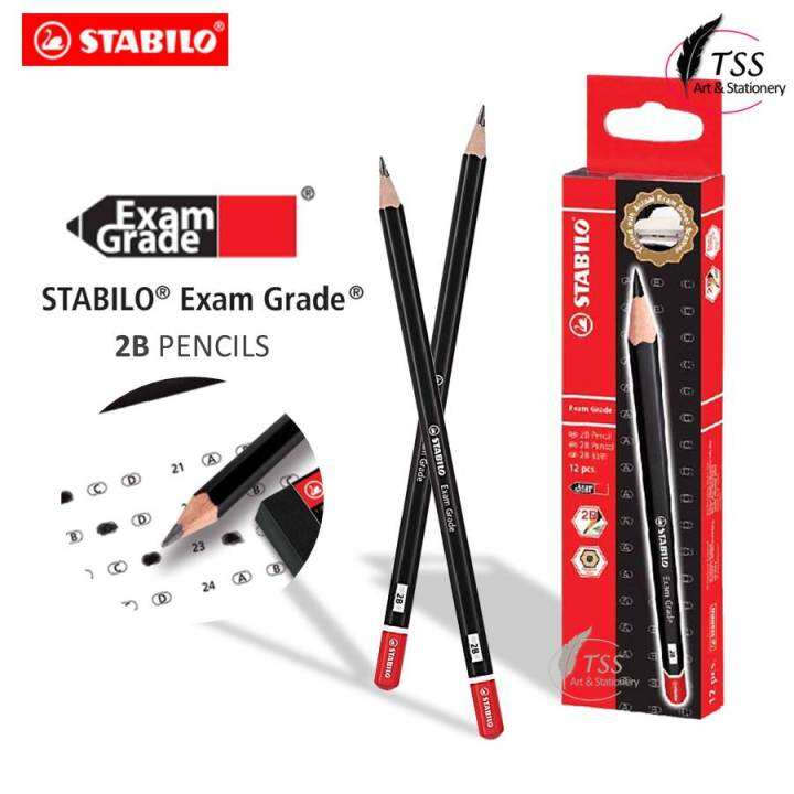 STABILO Exam Grade 2B Pencils (1box) | Graphite Pensil Tulis ...