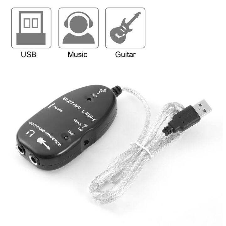 Guitar To USB Interface Cable Link Audio for PC Recording. จัดส่งฟรี ...