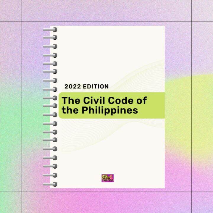 Ships immediately 2022 Civil Code of the Philippines Codal Notebook ...