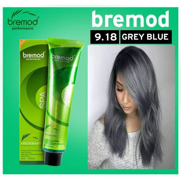 Bremod Performance SPA Hair Color ONLY ( GREY BLUE 9:18 ) 100 ml ...