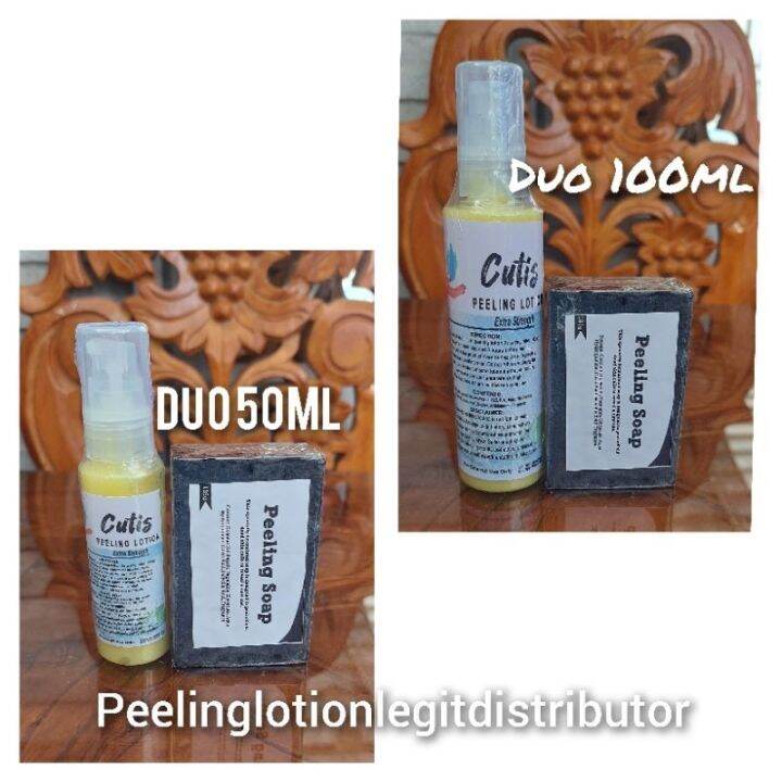 Duo Set Cutis Peeling Lotion + Remolded Peeling Black Soap | Lazada PH