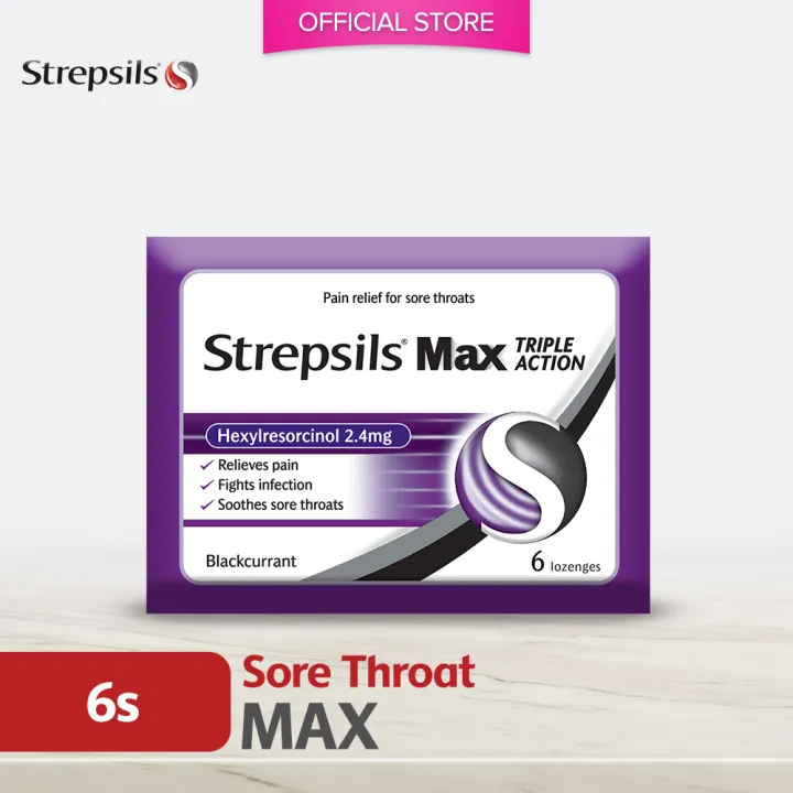 Strepsils Max 6S Throat Soothing Lozenges | Lazada