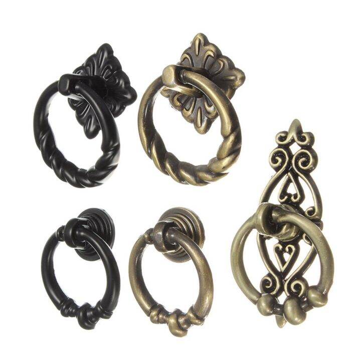 DUERE ลิ้นชักแต่งตัวอัลลอยด์ตู้ที่เคาะประตูที่จับแหวนทรงหยดน้ำรูเดียว ...