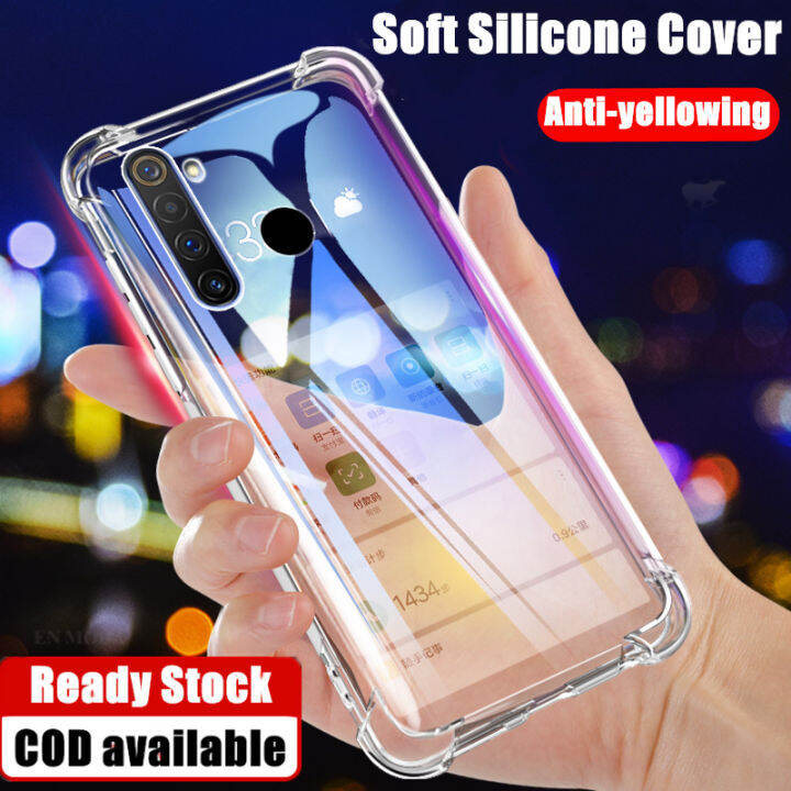 เข้ากันได้กับ Realme 5i RMX2030สี่มุมป้องกันการวางโทรศัพท์กรณีป้องกันสี ...