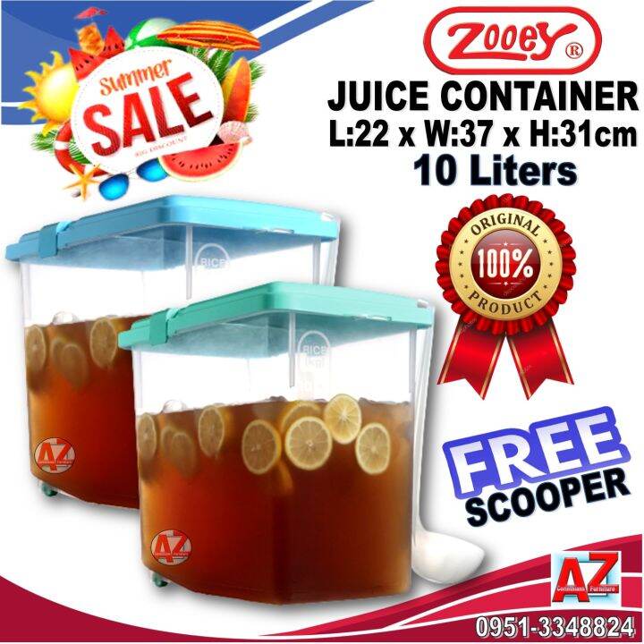 Juice Container , water Container, FREE Scooper | Lazada PH