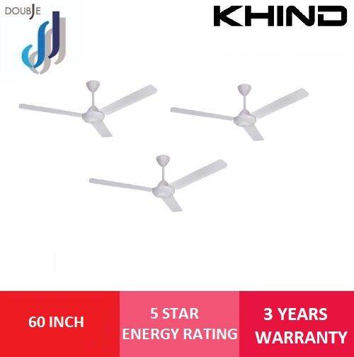 [TRIPLE PACK] 3 x Khind 60" Ceiling Fan CF618 (SIRIM Certified) | Lazada