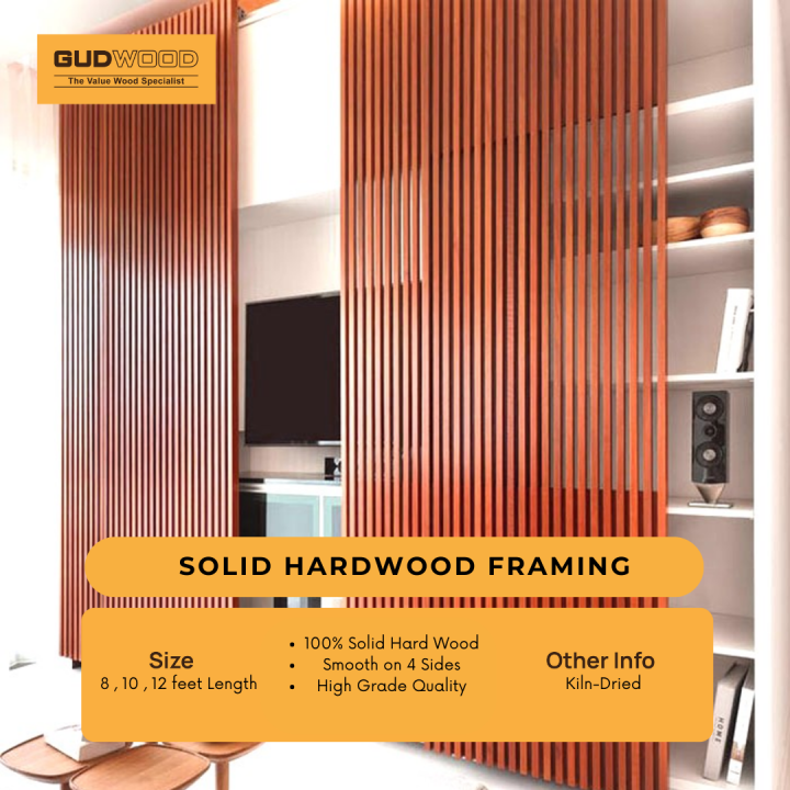 Matimco Gudwood Solid Hardwood Framings 8 feet High Grade Quality, Kiln ...