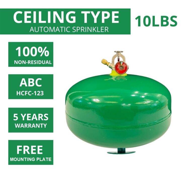 Fire Extinguisher HCFC-123 10lbs Ceiling Type Automatic Sprinkler 5 ...
