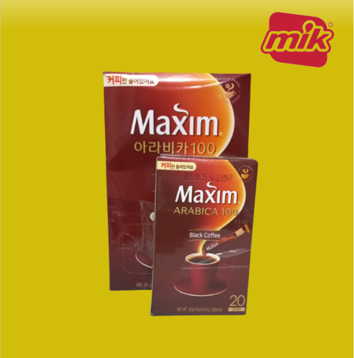 Maxim Arabica Coffee Only Stick (Black Coffee) 120's | Lazada PH