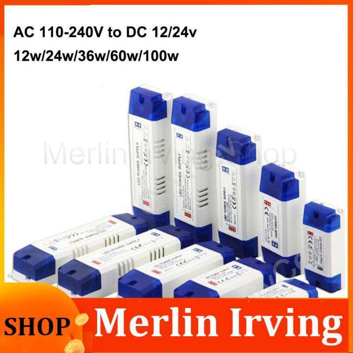 Merlin Irving Shop 12W 24W 36W 60W 100W LED Strip Lighting Driver ...