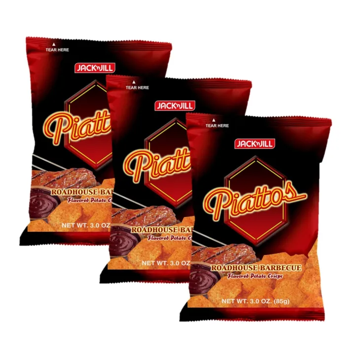 PIATTOS Roadhouse Flavored Potato Crisps Buddy Size 85g - Pack of 3 ...