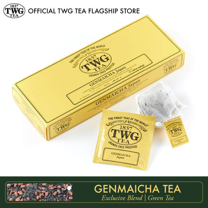 TWG Tea - Genmaicha, 15 Cotton Teabags | Green Tea | Lazada PH