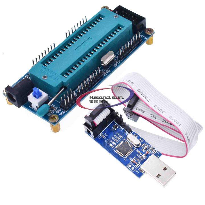 AVR ATMEGA16บอร์ดระบบขั้นต่ำ ATmega32บอร์ดพัฒนา + USB ISP โปรแกรมเมอร์ USBasp สำหรับ ATMEL ...