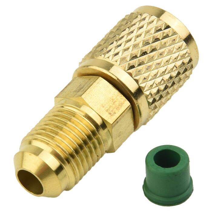 Ergonomic Brass Adapter for R32 R410a AC Systems Safe Access to Valve ...