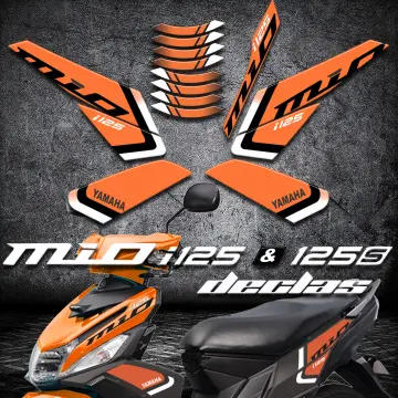 Yamaha Mio Amore Sticker Orange