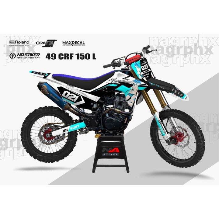 DECAL CRF HITAM FULL BODY DECAL CRF SIMPEL CRF-49 | Lazada Indonesia