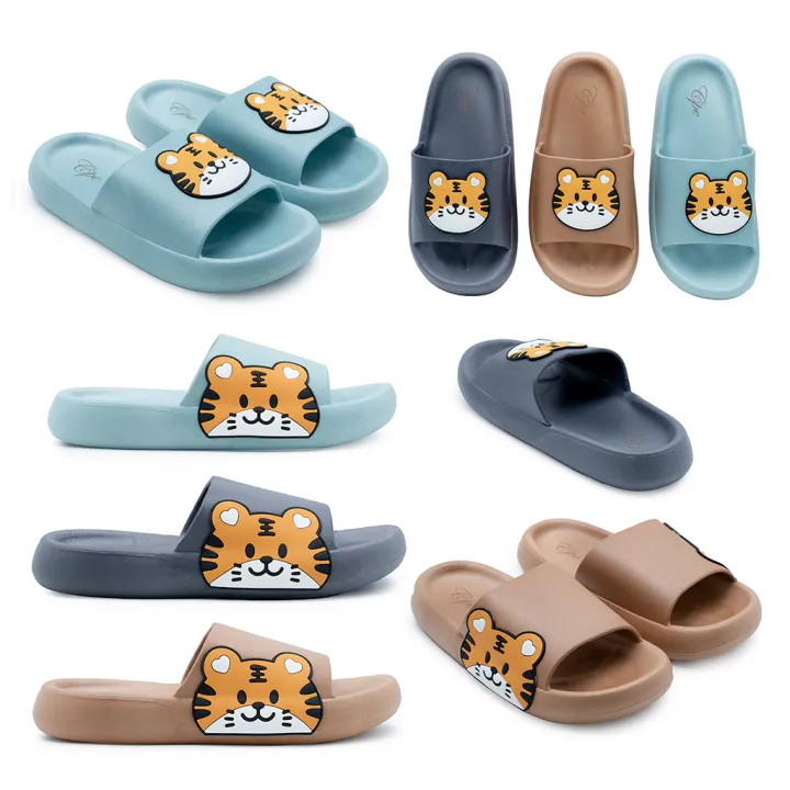 CPE SLPT CUTE TIGER Sandal Teplek Wanita Pria - TANPA BOX | Lazada ...