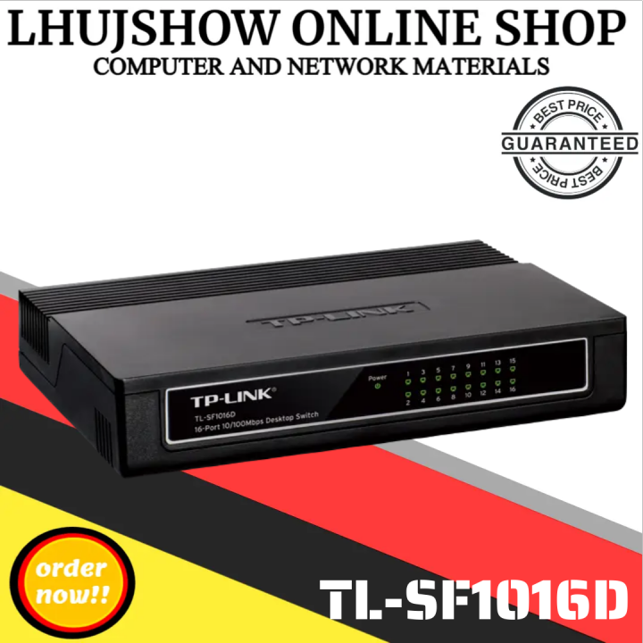 TP-LINK TL-SF1016D 16-Port 10/100Mbps Desktop Switch | Lazada PH