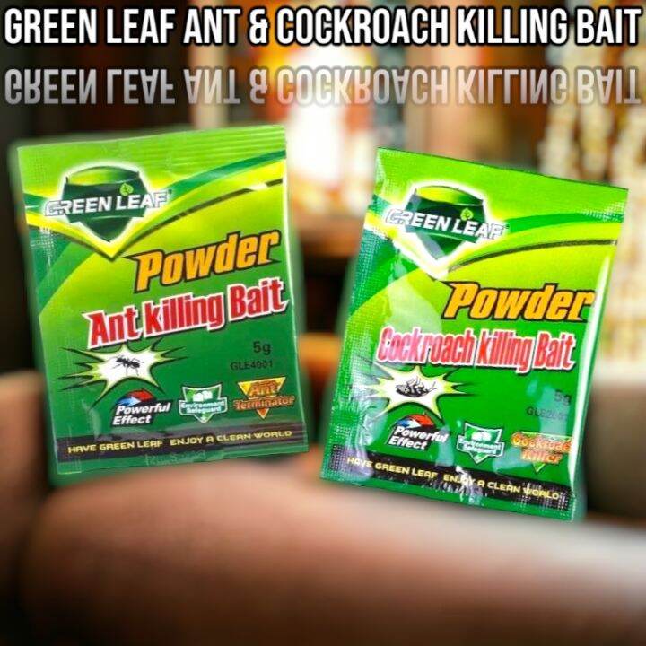 Green Leaf Powder Cockroach And Ant Killer Bait Repeller Killing Trap ...