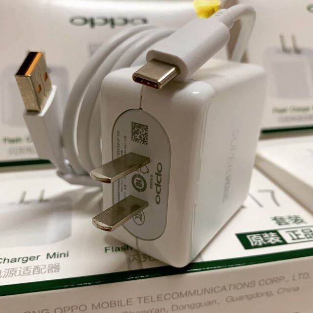 ♔OPPO Original 50W SuperVOOC 10V5A Flash Charger Adapter + SuperVOOC ...