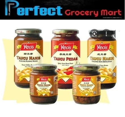 ⚡24hour Delivery⚡YEO'S TAUCU MANIS & TAUCU PEDAS & TAUCU MASIN 250G ...