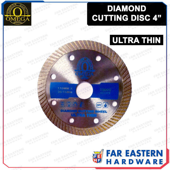OMEGA Diamond Cutting Disc 4" Ultra Thin for Angle Grinder | Lazada PH