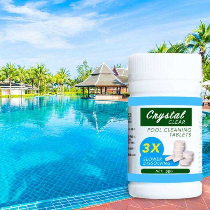 Swimming Pool Cleaning Multi Use Effervescent Chlorine Tablets Swimming ...